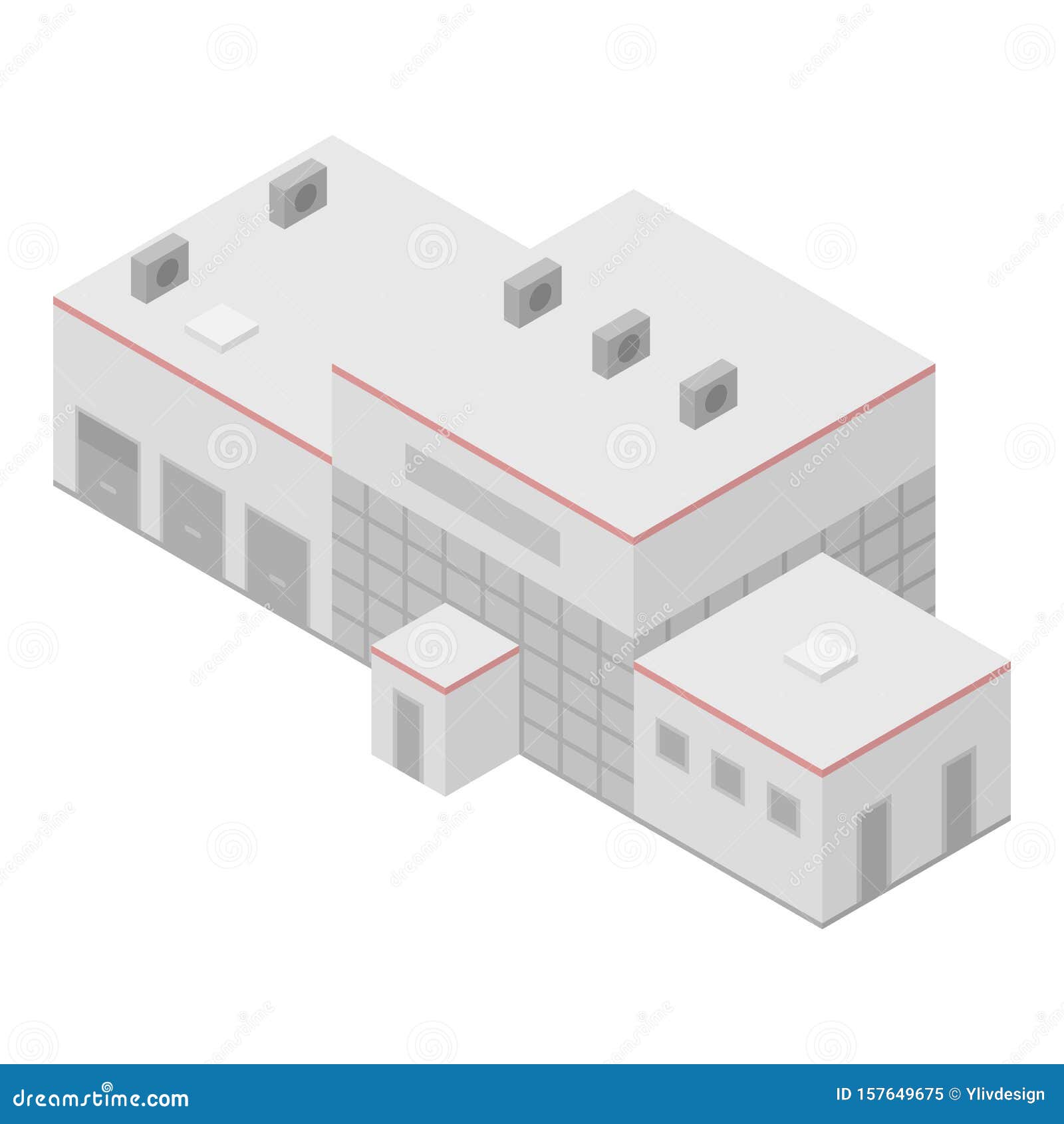 Milk Factory Icon, Isometric Style Stock Vector - Illustration of ...