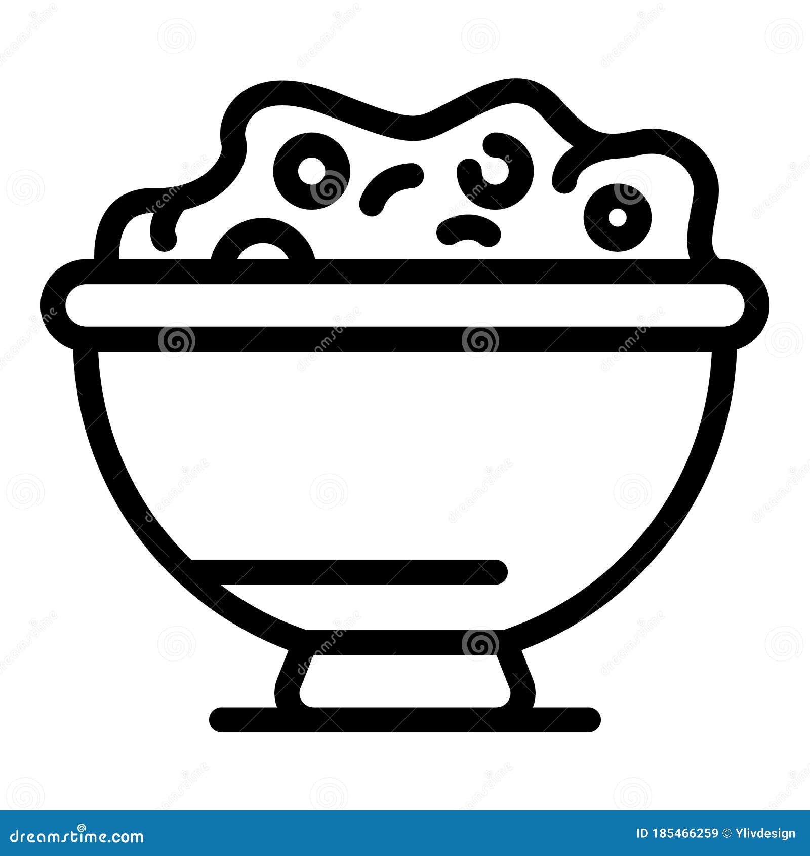 Milk Flakes Icon, Outline Style Stock Vector - Illustration of fiber ...