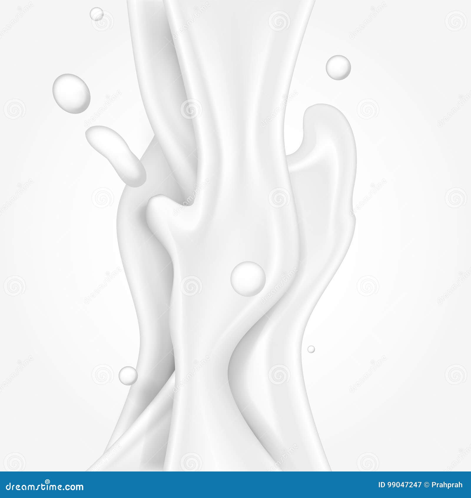 Milk Flow Abstract Elements Stock Vector - Illustration of concept ...
