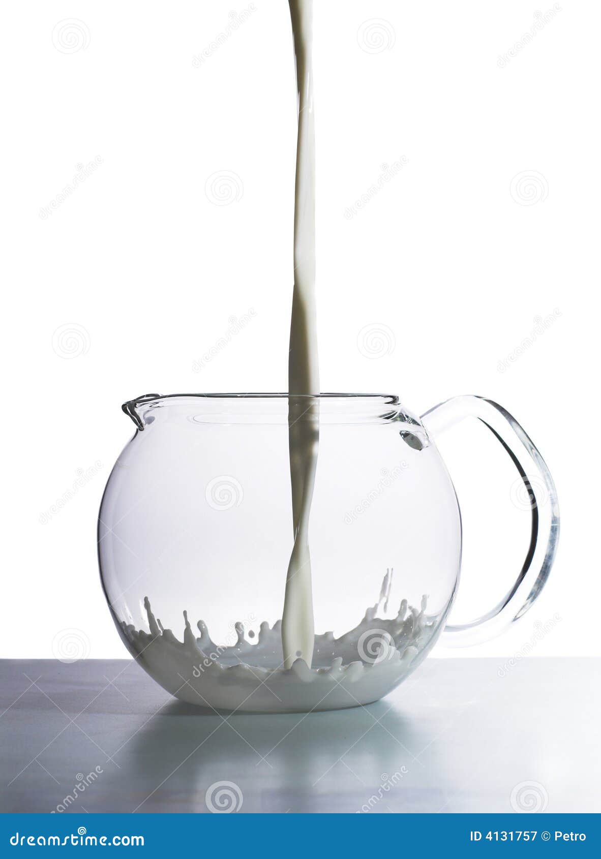 Milk Flow Isolated on White Stock Image - Image of diet, breakfast: 4131757