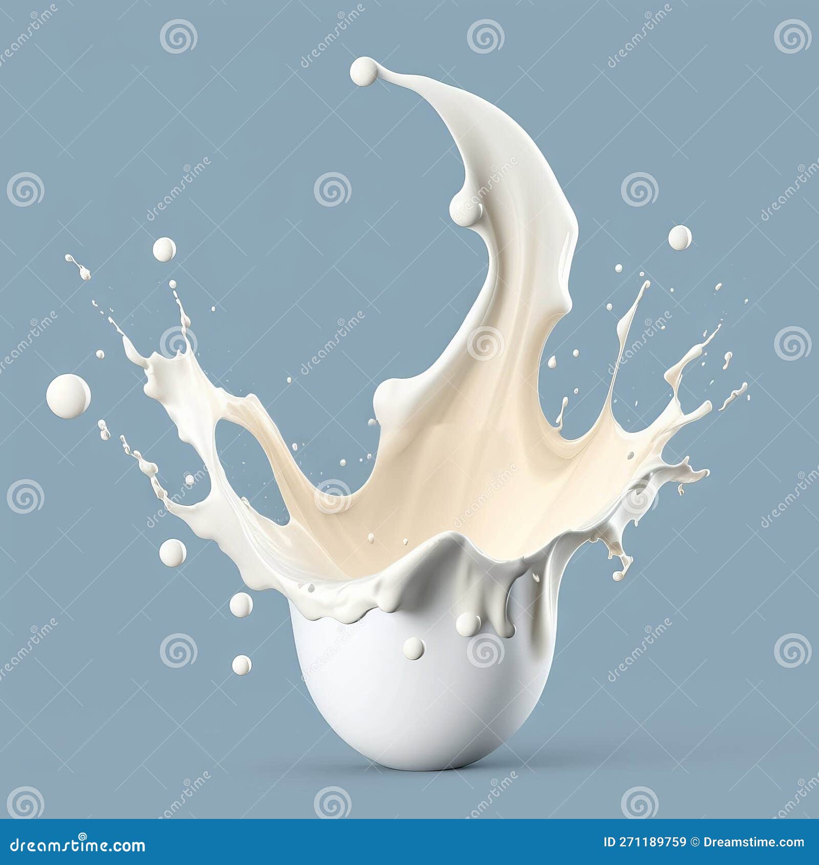 Milk Fluid Spreading Realistic Image Generative AI Stock Illustration ...