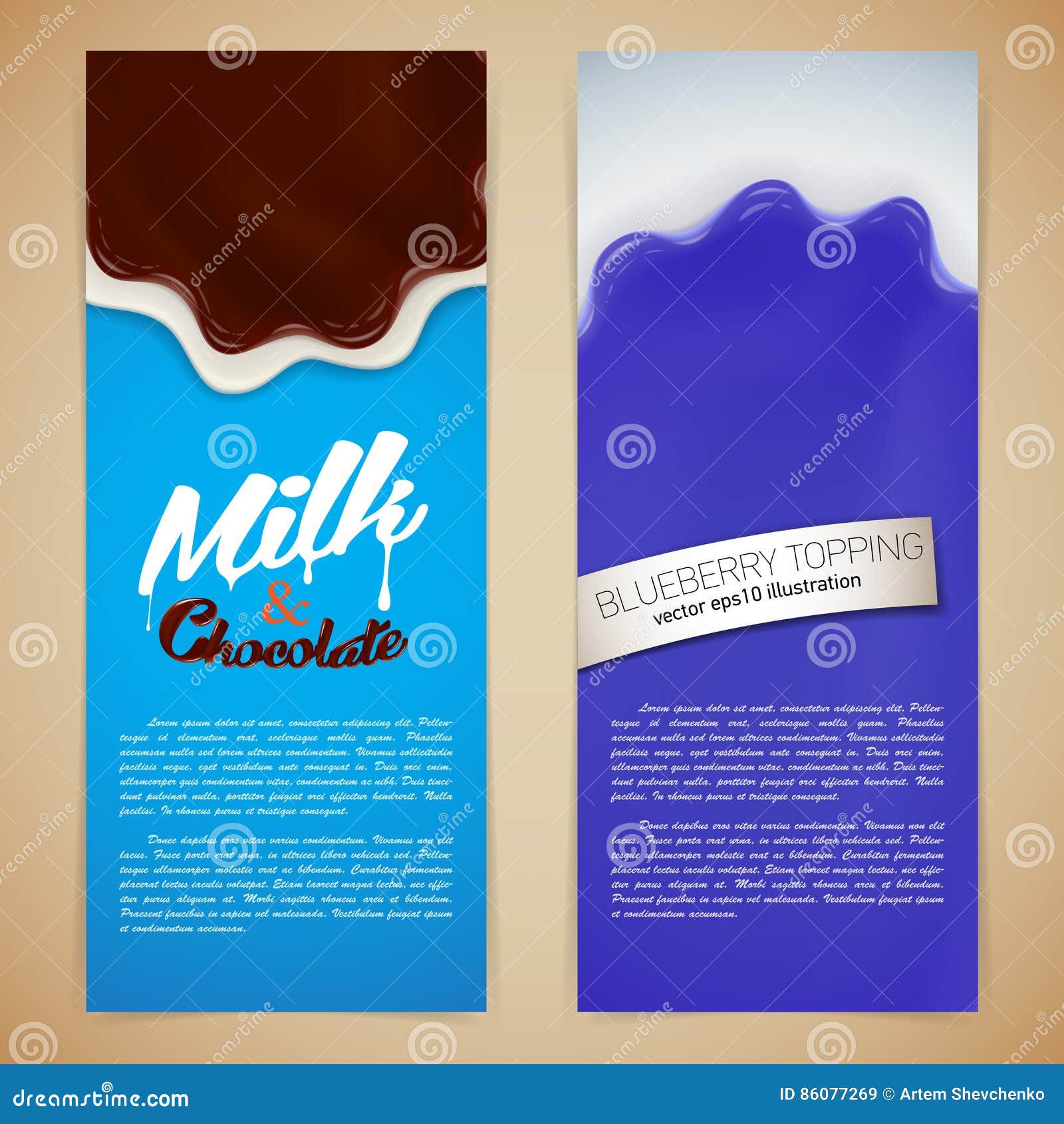 Milk Flyer Design Vector Illustration with Milk Splash Stock Vector ...