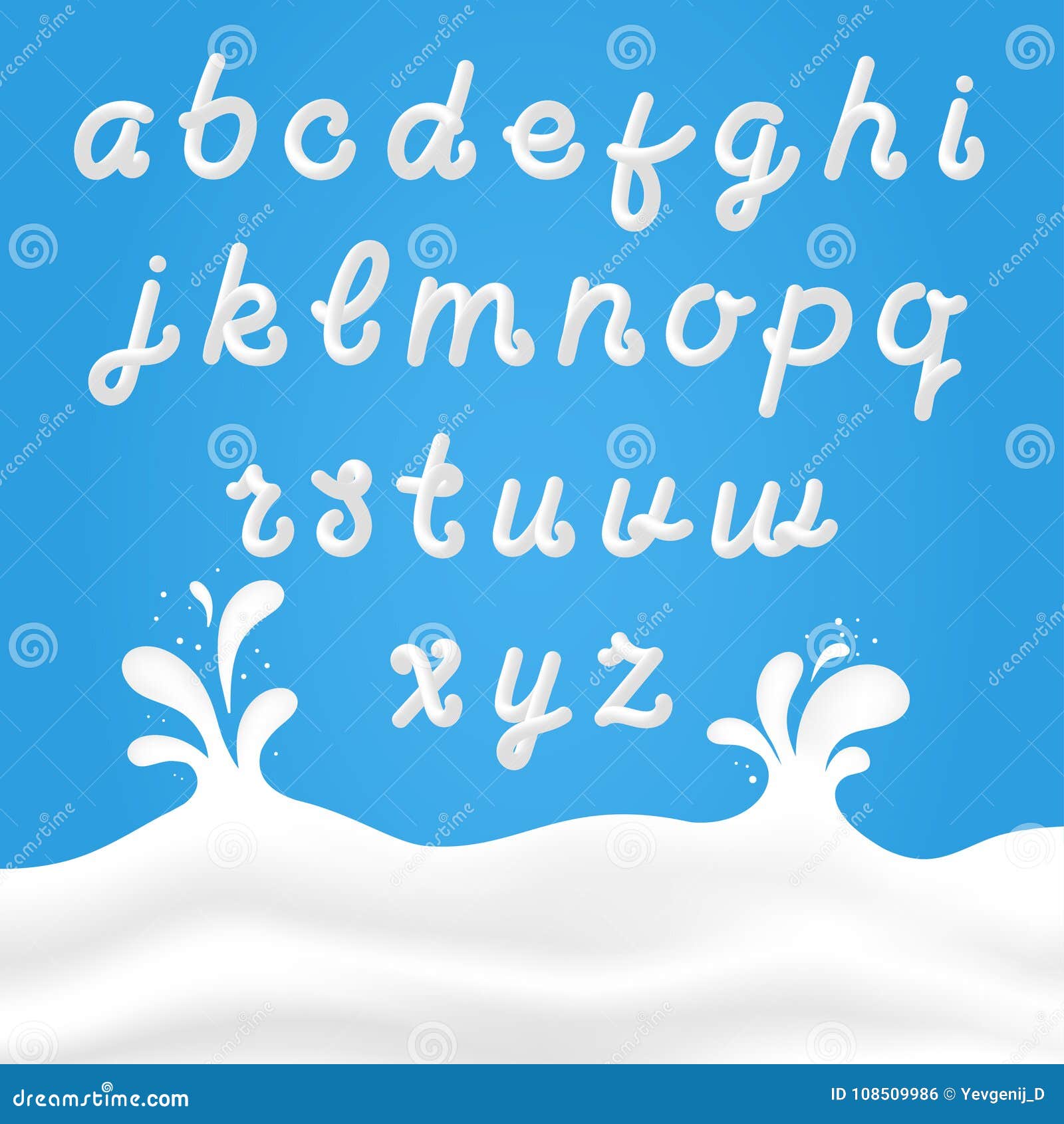 Alphabet Letters Milk Stock Illustrations – 667 Alphabet Letters Milk ...