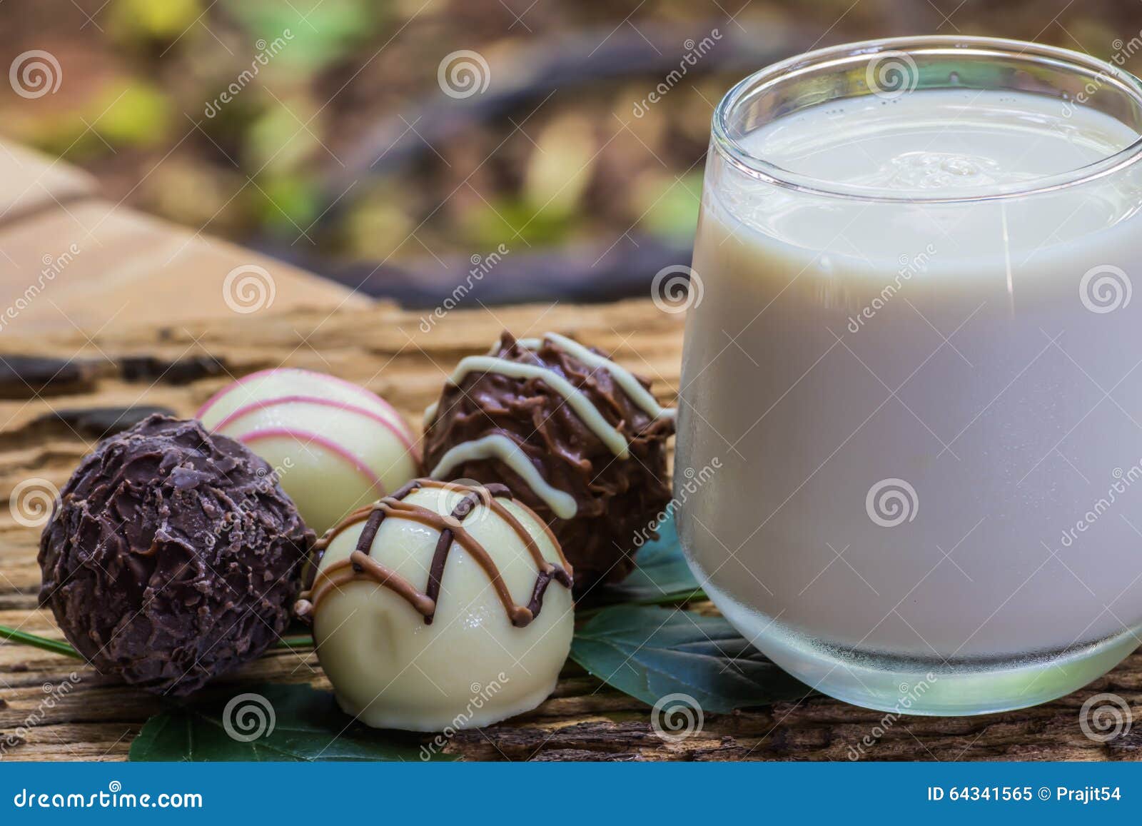 Milk and Four Pieces of Chocolate Stock Image - Image of detail, snack ...