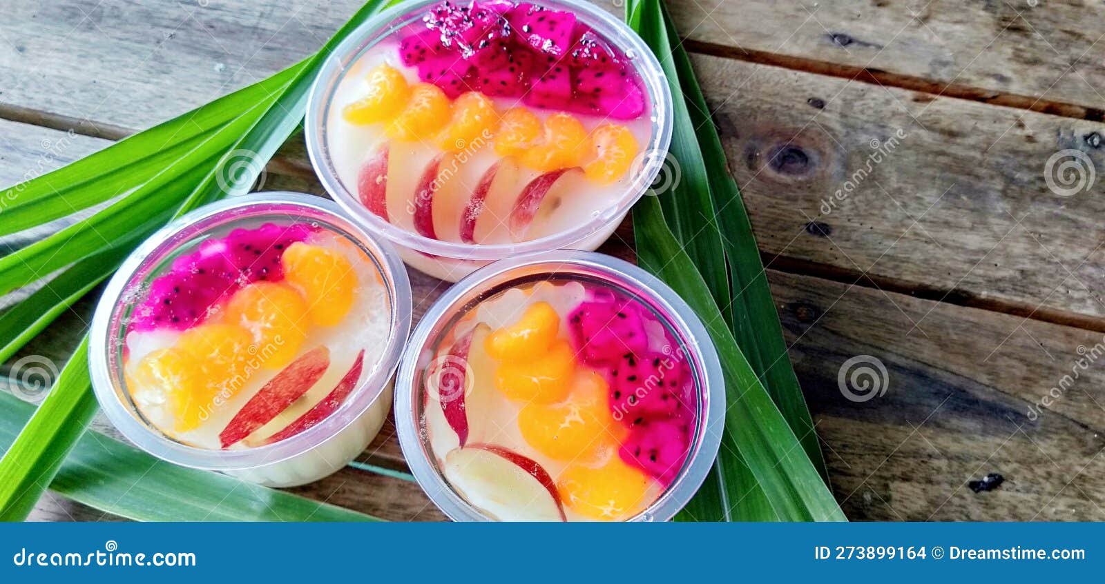 Milk Fruits Pudding stock photo. Image of milk, naga - 273899164