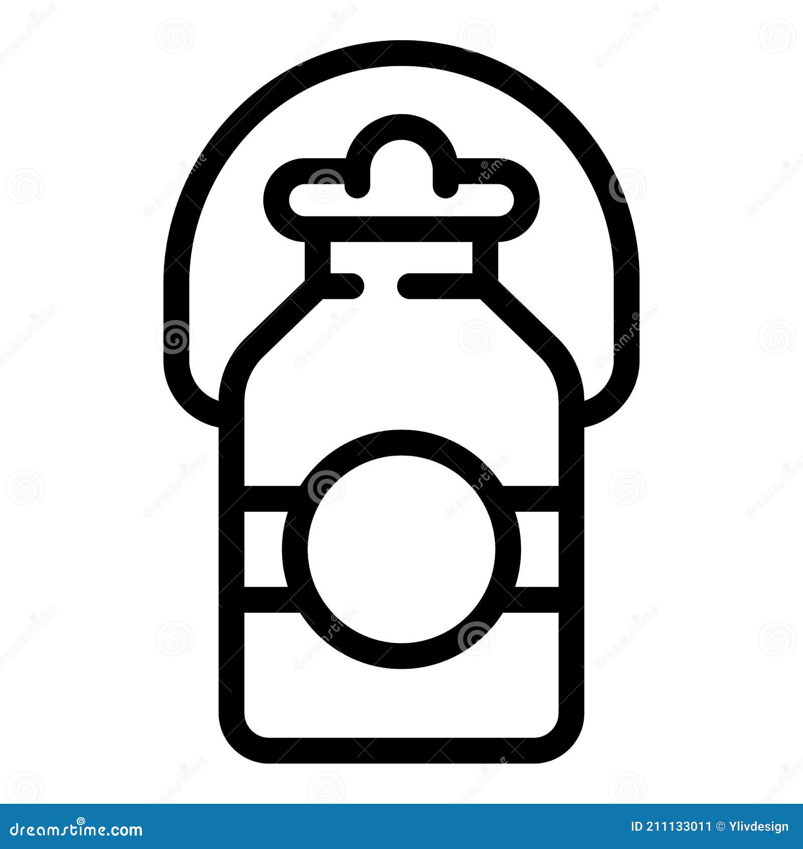 Milk Gallon Icon, Outline Style Stock Vector - Illustration of ...
