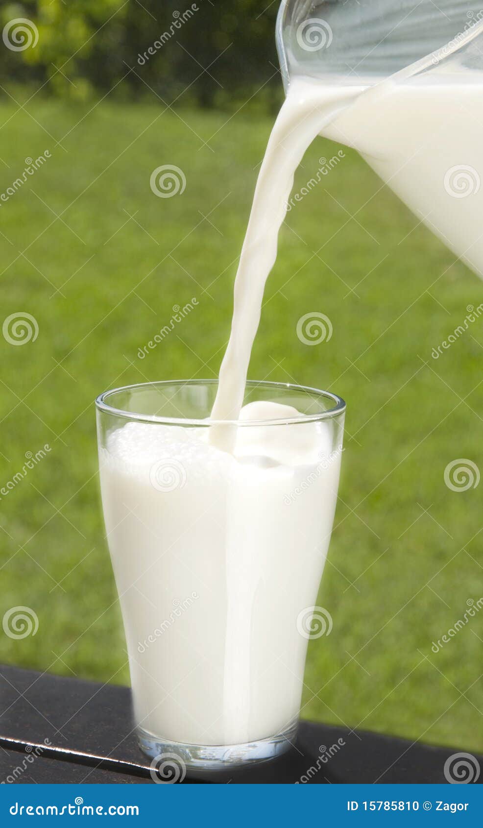 Milk in a glass stock photo. Image of creamy, nutrition - 15785810