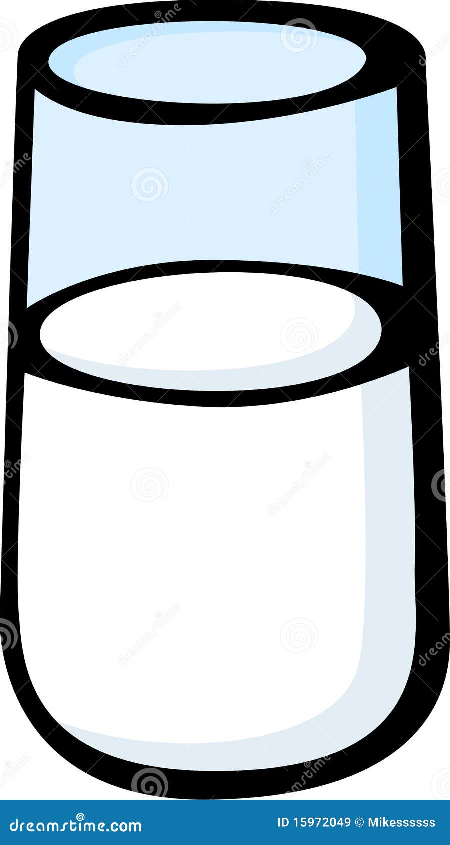 Milk Glass Vector Illustration Stock Vector - Image: 15972049