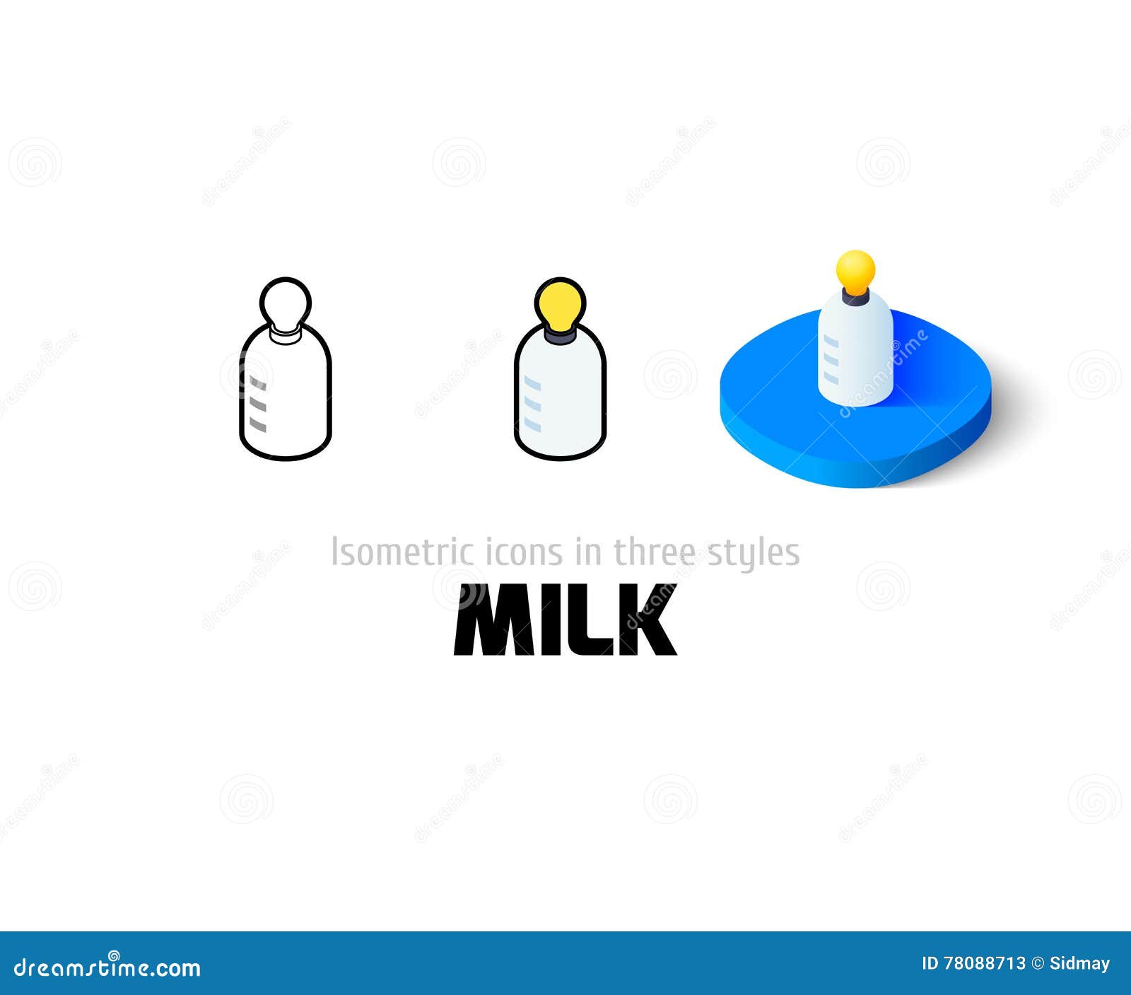 Milk Icon in Different Style Stock Vector - Illustration of baby, logo ...
