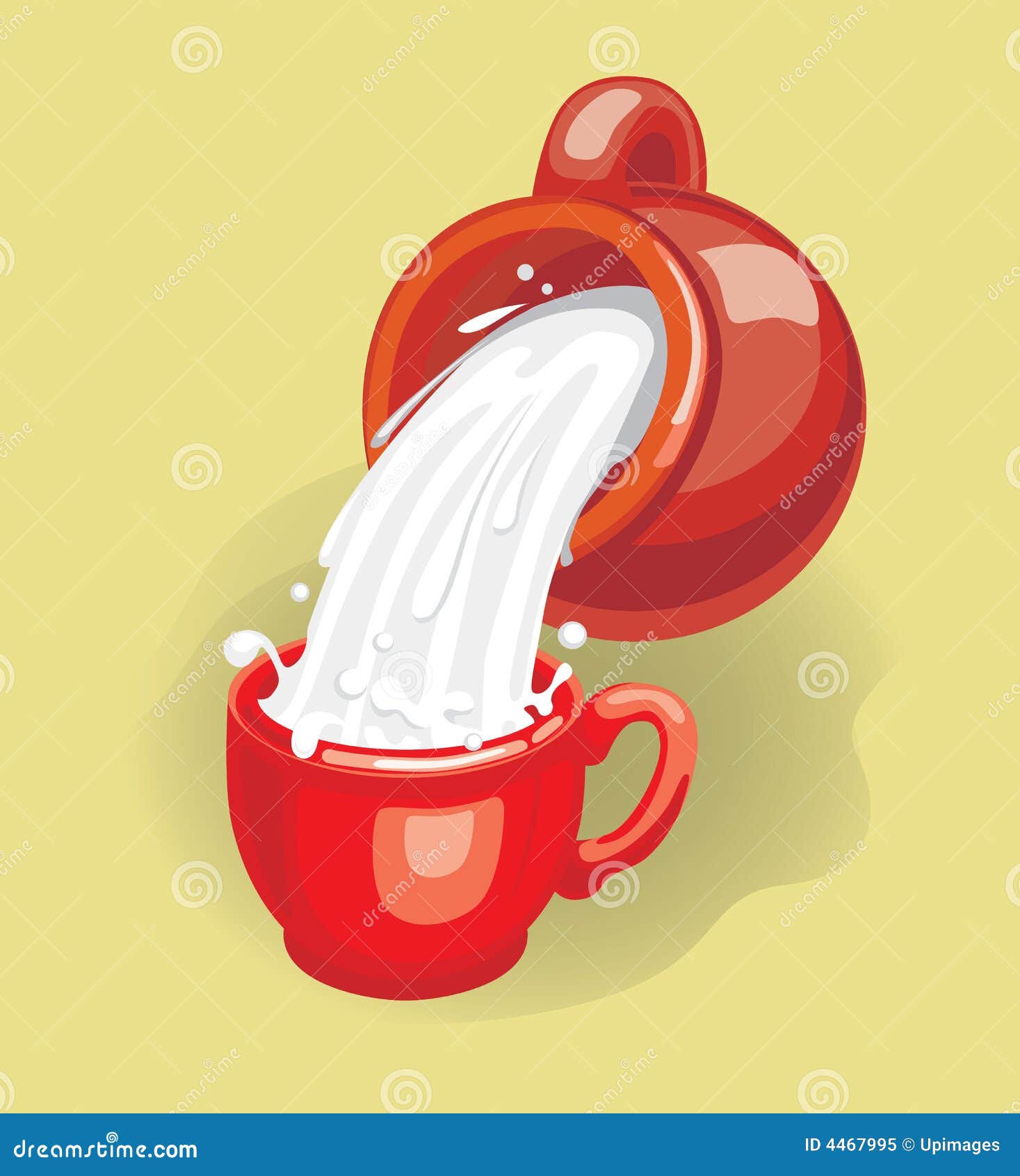 Milk (illustration) stock vector. Illustration of milky - 4467995