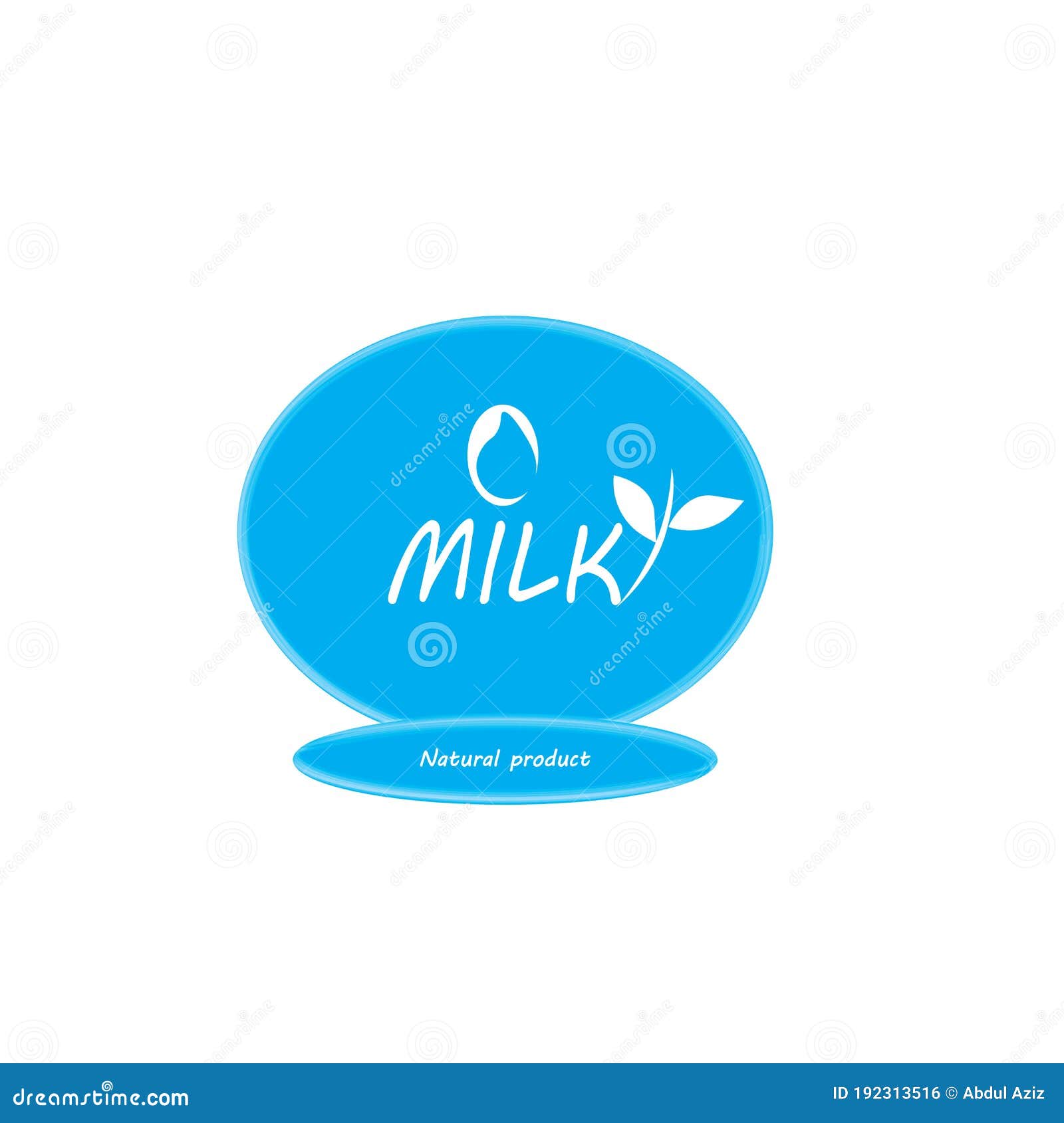Milk Illustration Icon Logo Vector Stock Vector - Illustration of ...
