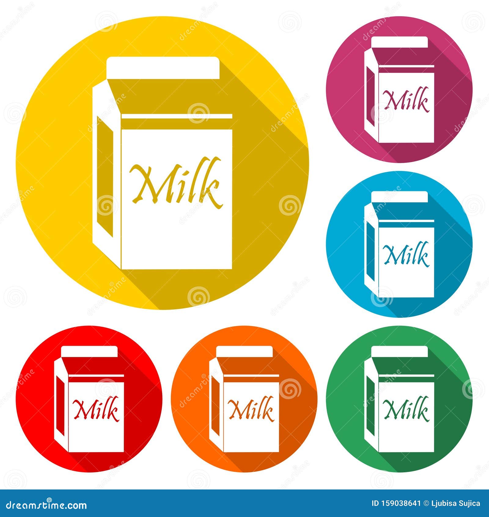 The milk - Illustration stock vector. Illustration of vector - 159038641