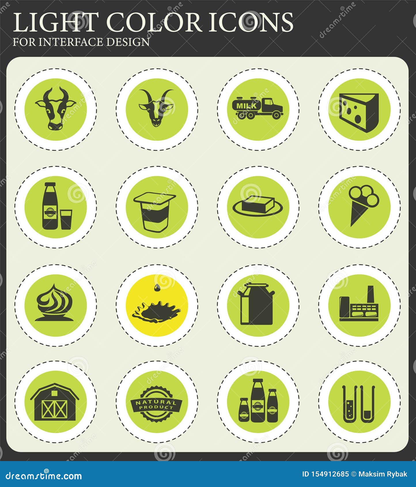 Milk industry icons stock vector. Illustration of collection - 154912685