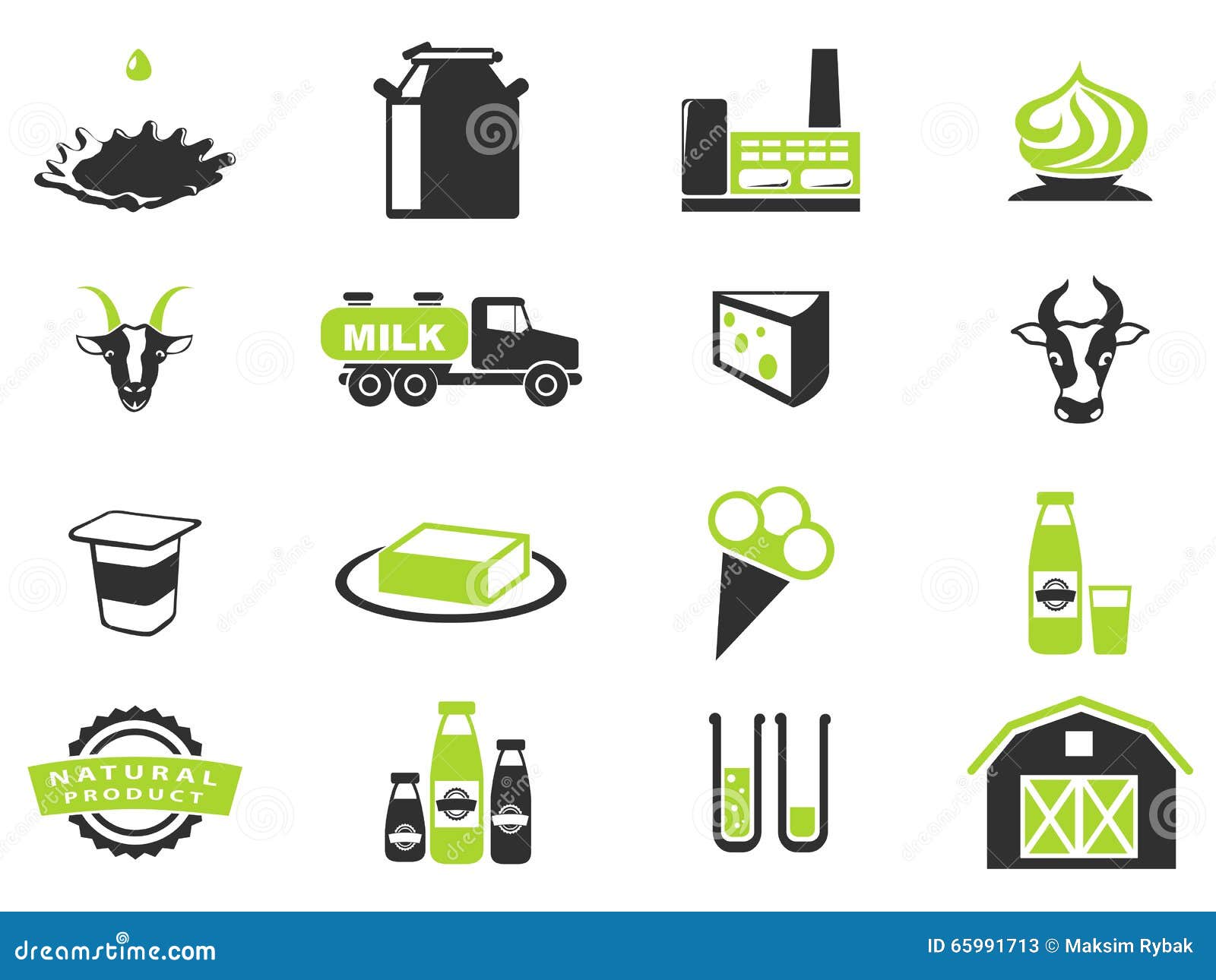 Milk industry stock vector. Illustration of farm, isolated - 65991713
