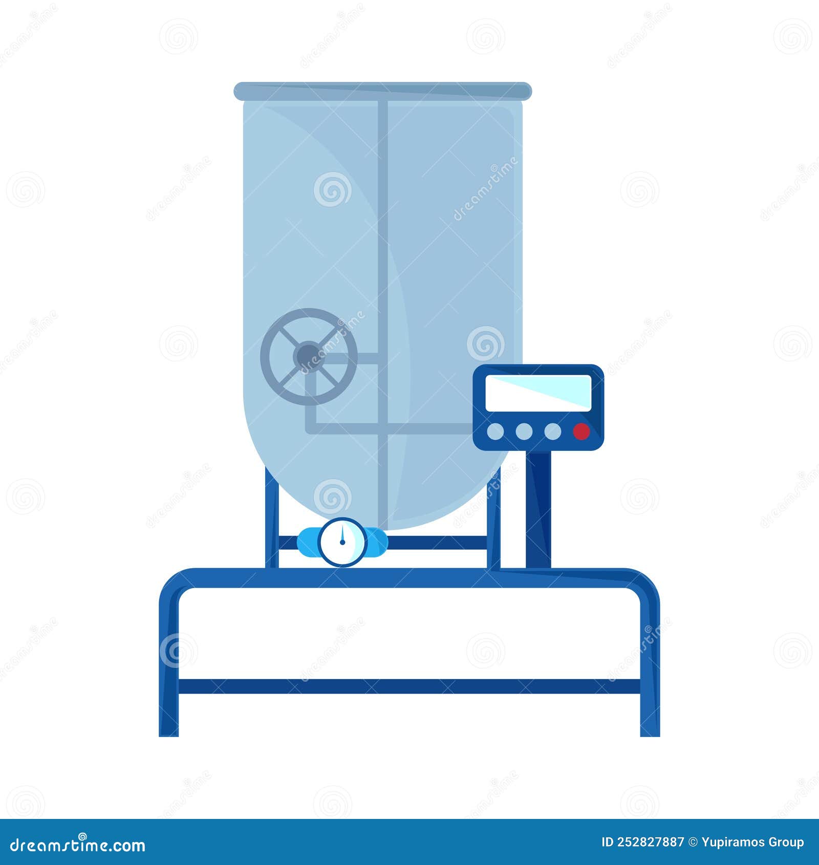 Milk industry tank stock vector. Illustration of liquid - 252827887