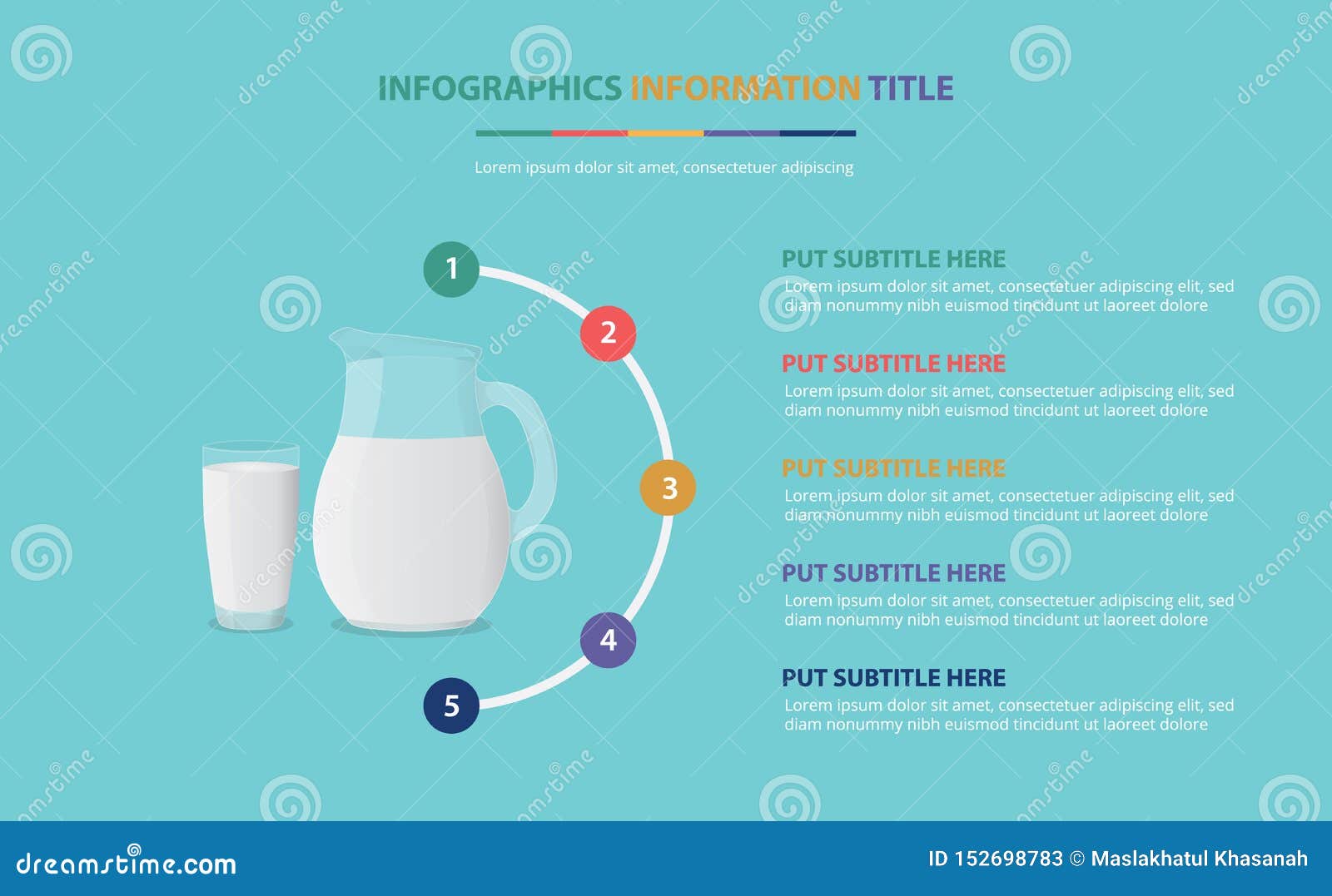 Milk Infographic Layout Poster Cartoon Vector | CartoonDealer.com #55727317