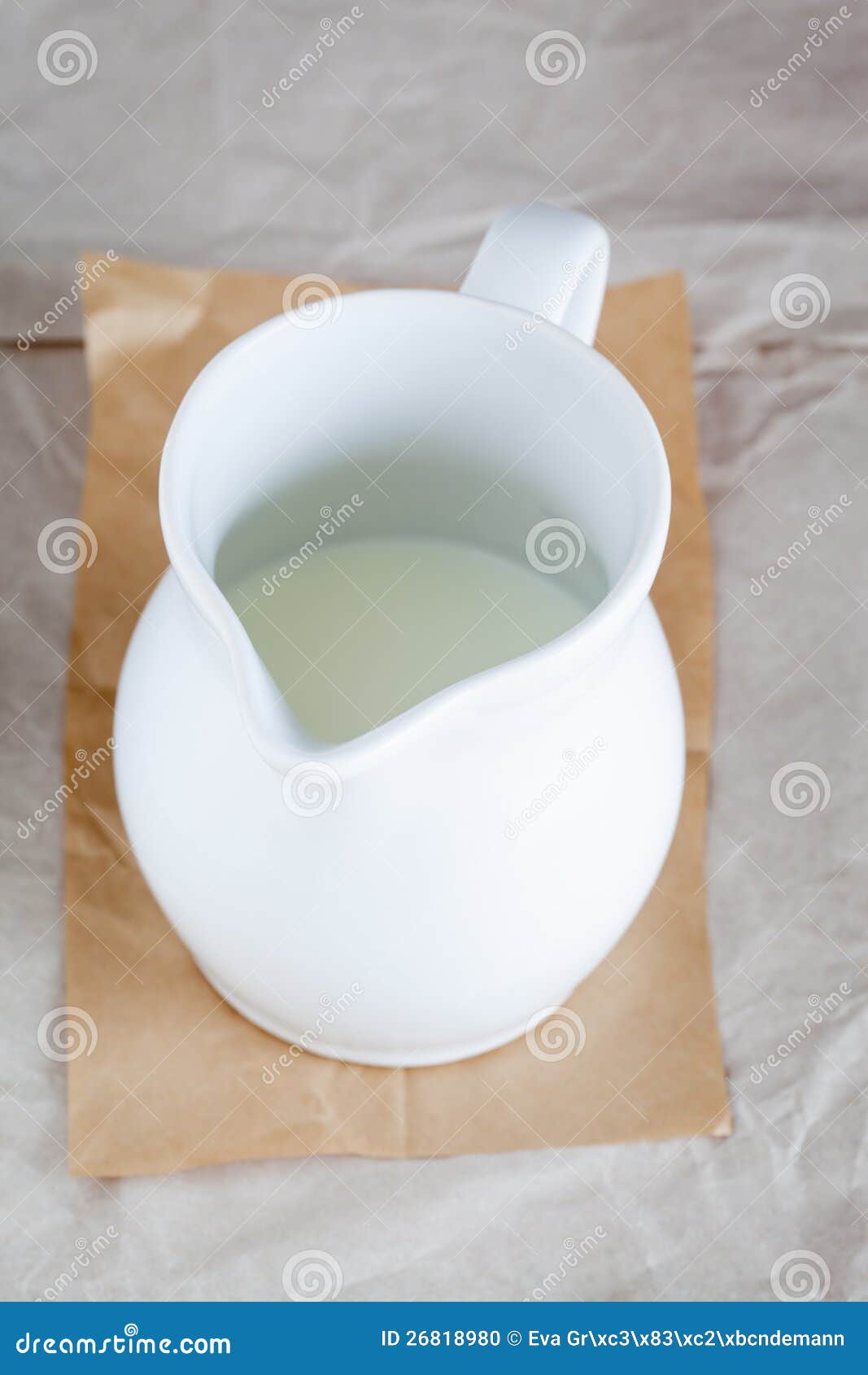 Milk jug stock photo. Image of space, paper, dishes, drink - 26818980
