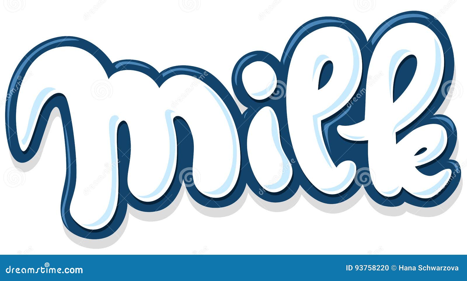 Milk Logo Hand Written - Vector Stock Vector - Illustration of logo ...