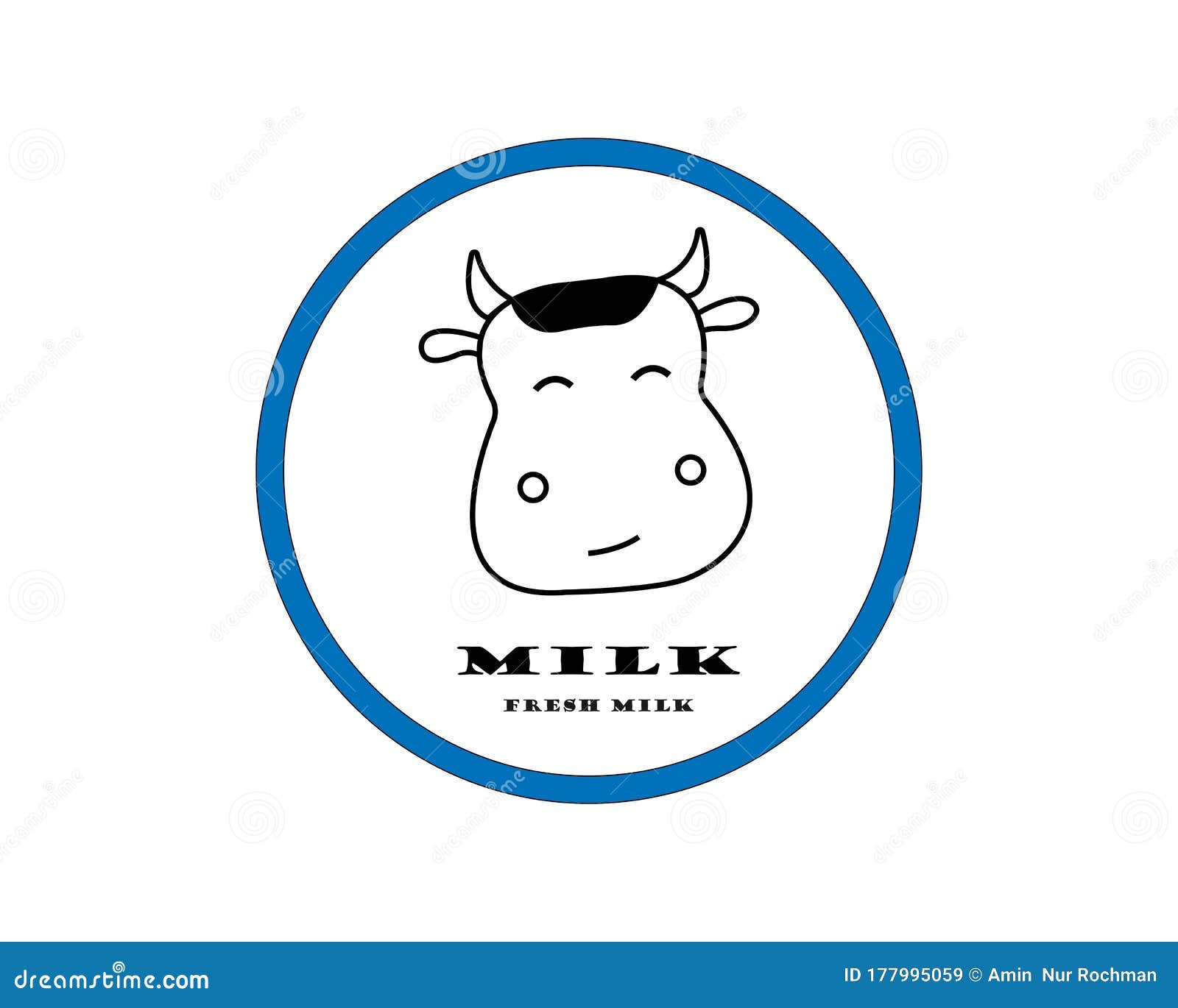 Milk logo vector stock illustration. Illustration of milk - 177995059