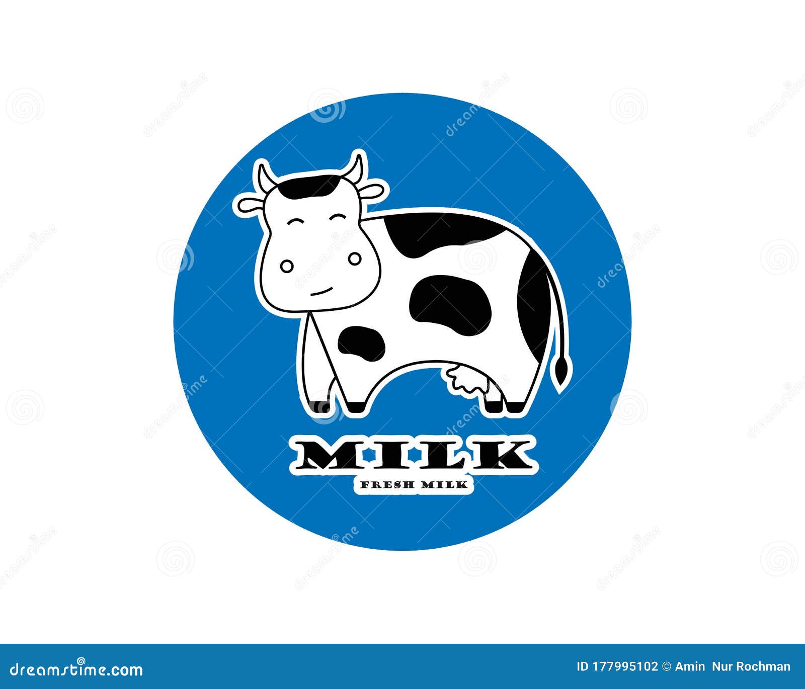 Milk logo vector stock illustration. Illustration of label - 177995102