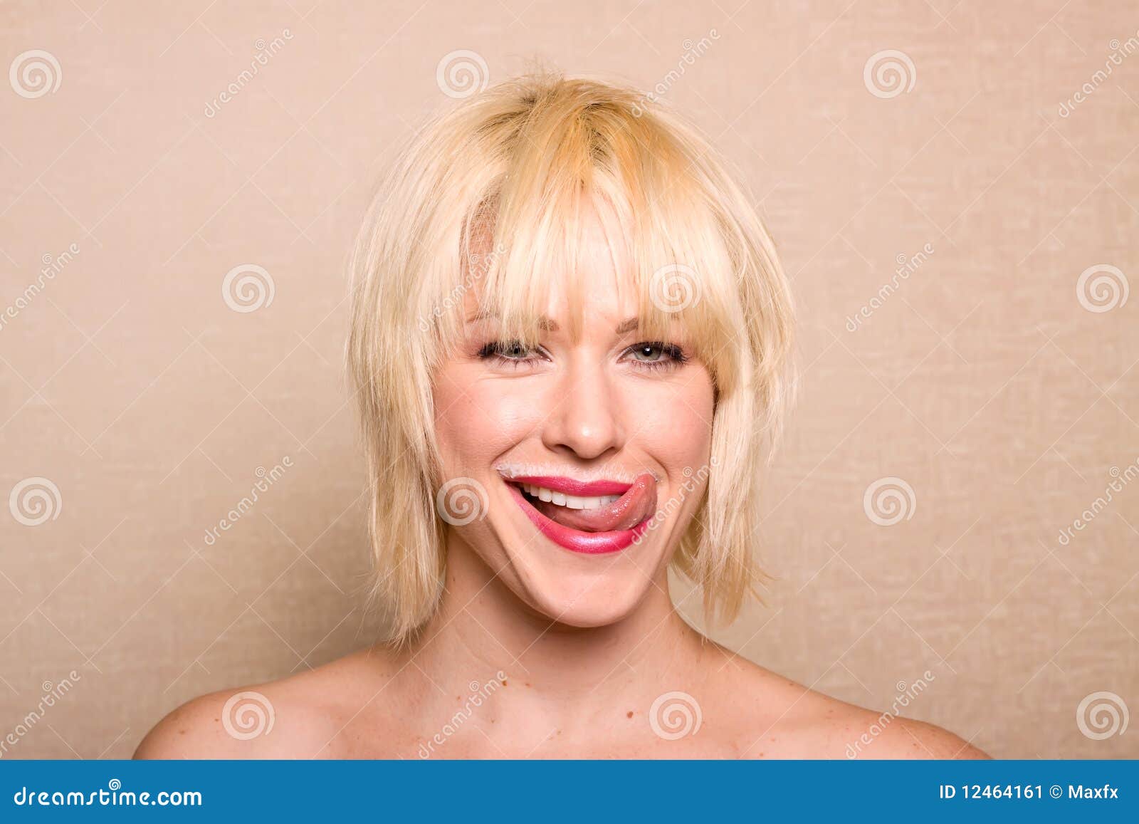 Milk mustache stock image. Image of funny, face, goofy - 12464161