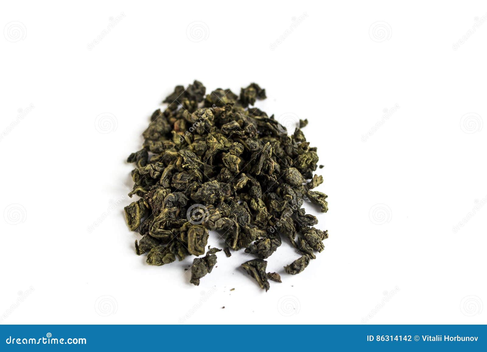Milk Oolong Green Tea Isolated on White Background Stock Photo - Image ...