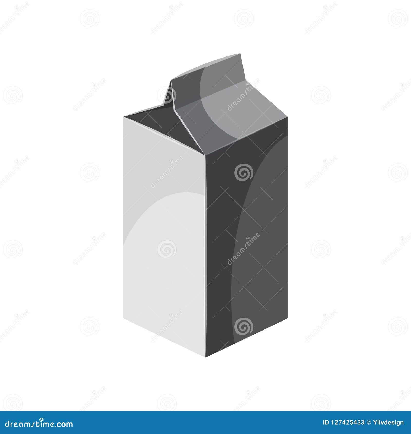 Milk Pack Icon, Cartoon Style Stock Illustration - Illustration of ...