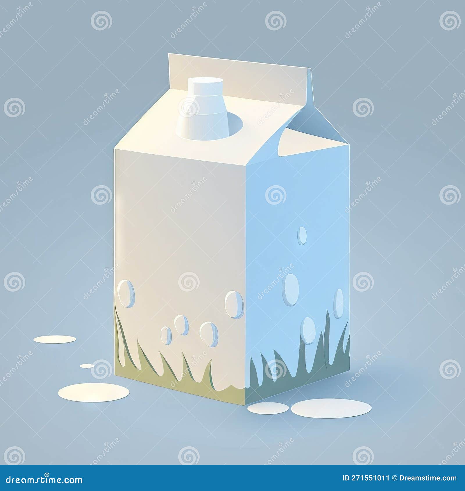 Milk Pack Low Poly Pack Beautiful Image Generative AI Stock ...