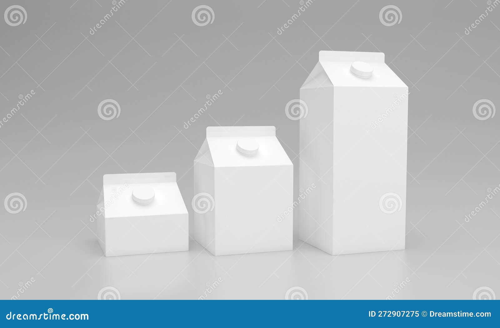 Three Milk Pack Packaging One Half Liters and One 250 Ml Stock ...