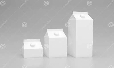 Three Milk Pack Packaging One Half Liters and One 250 Ml Stock ...