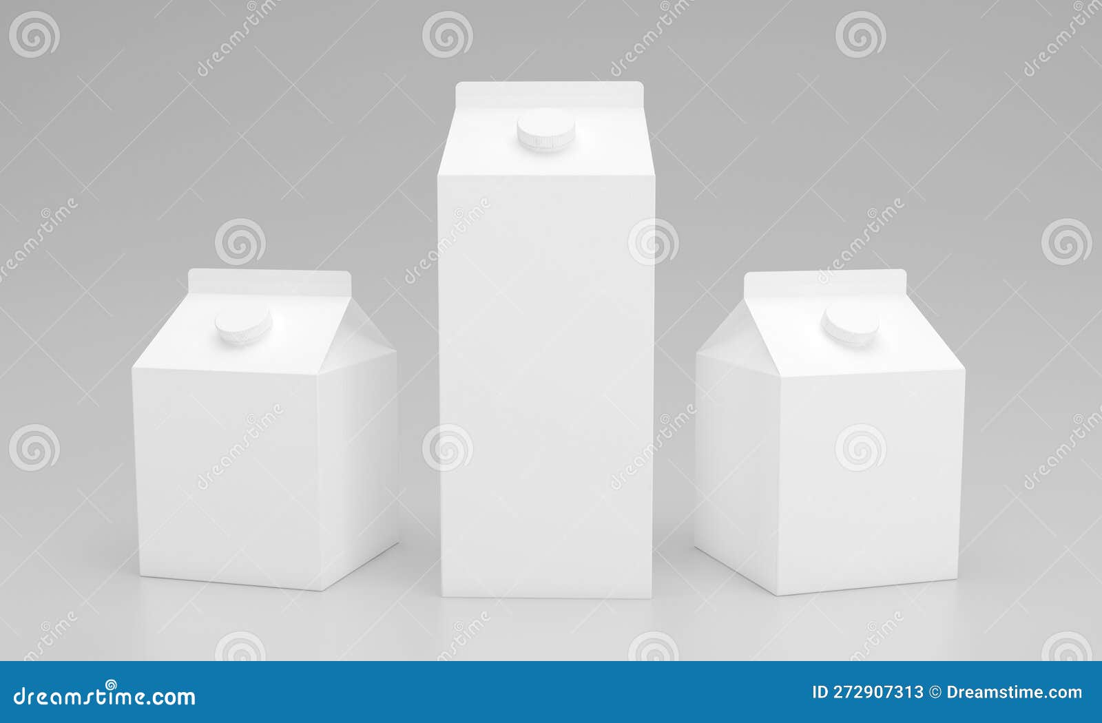 Three Milk Pack and Two Half Liter Liters Carton Mockup Template Stock ...
