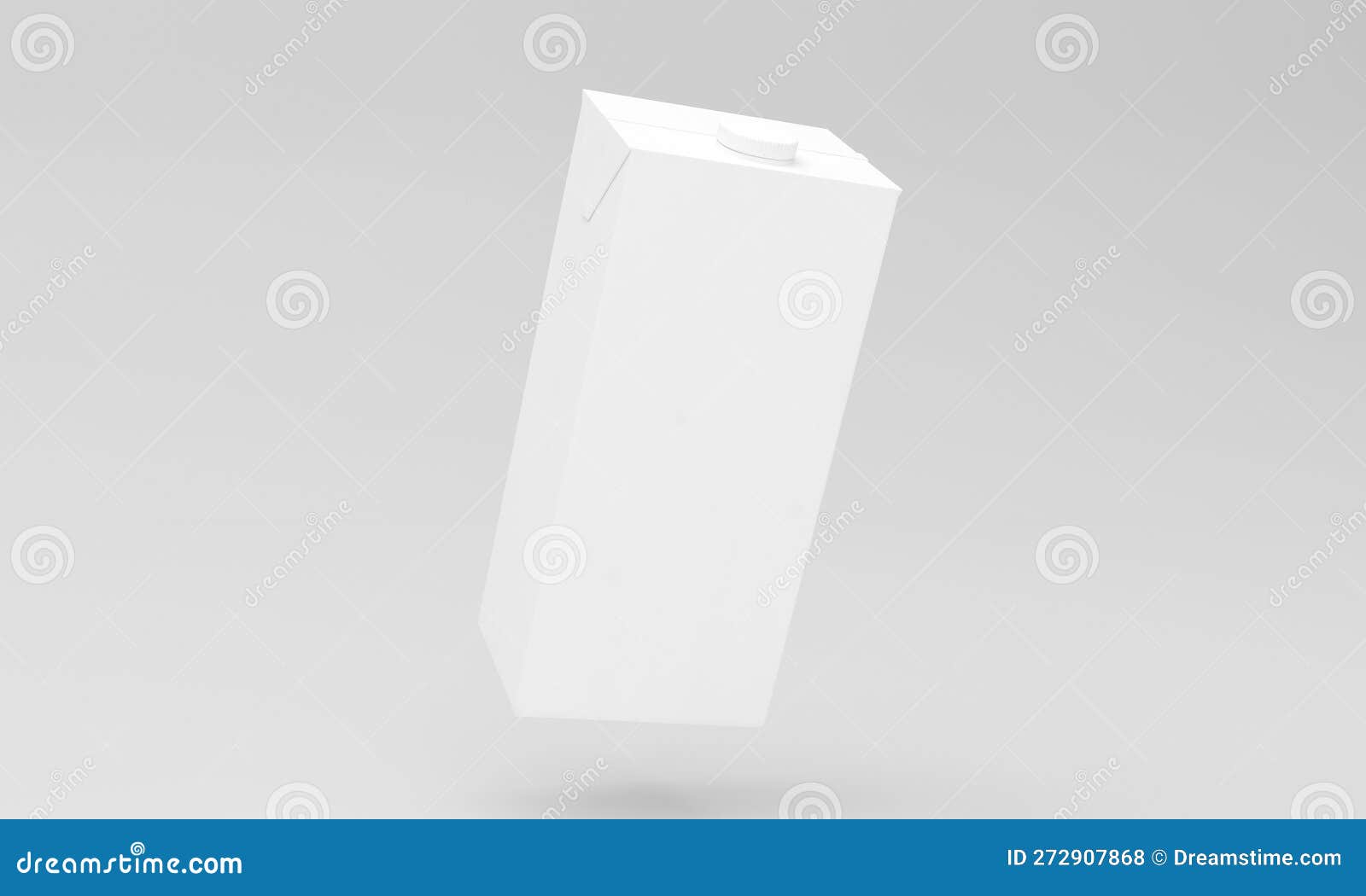 Milk Packaging One Liters Carton Mockup Template Stock Illustration ...