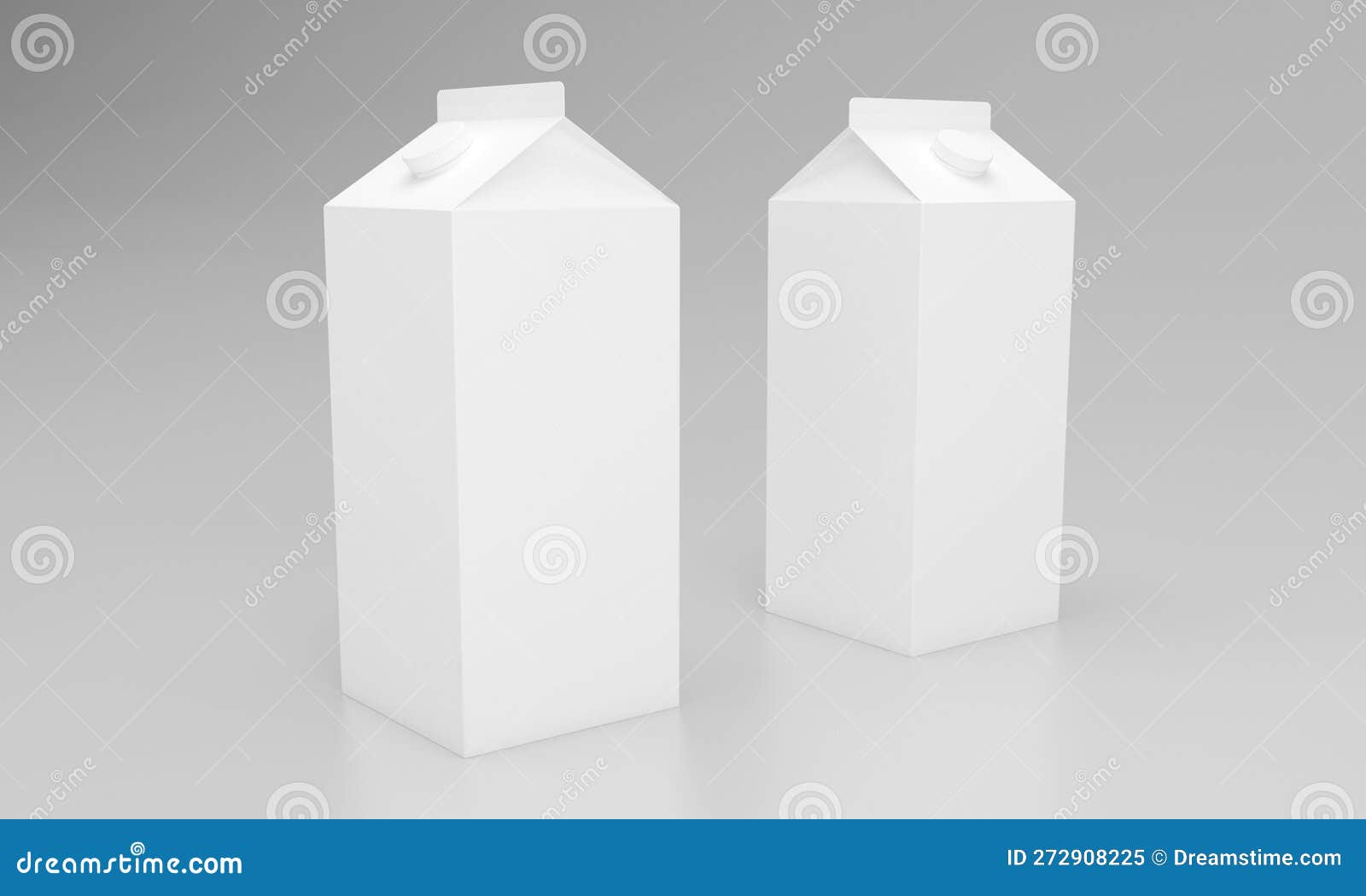 Two Milk Pack One Liters Mockup Template Editorial Image - Image of ...