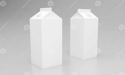 Two Milk Pack One Liters Mockup Template Editorial Image - Image of ...