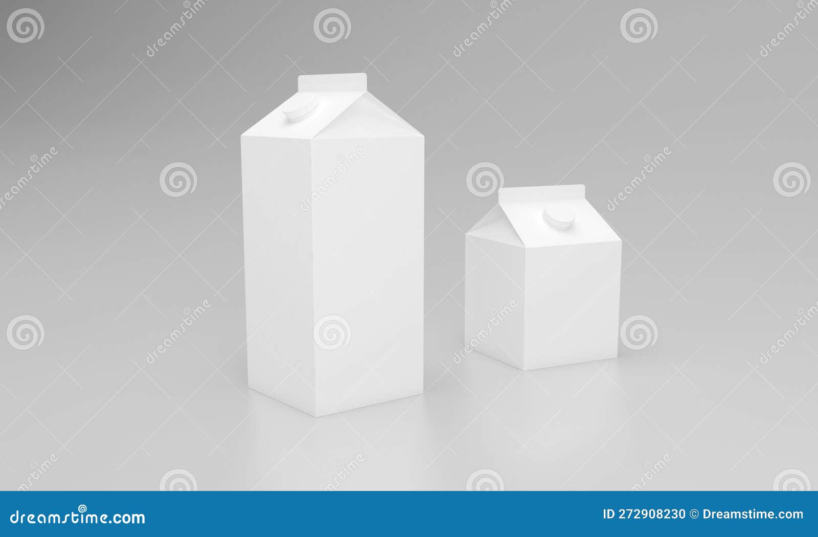 Two Milk Pack Packaging One and Half Liters Mockup Template Editorial ...