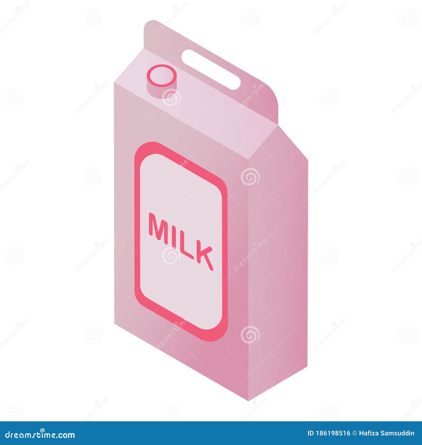 Milk Pack. Vector Illustration Decorative Design Stock Vector ...