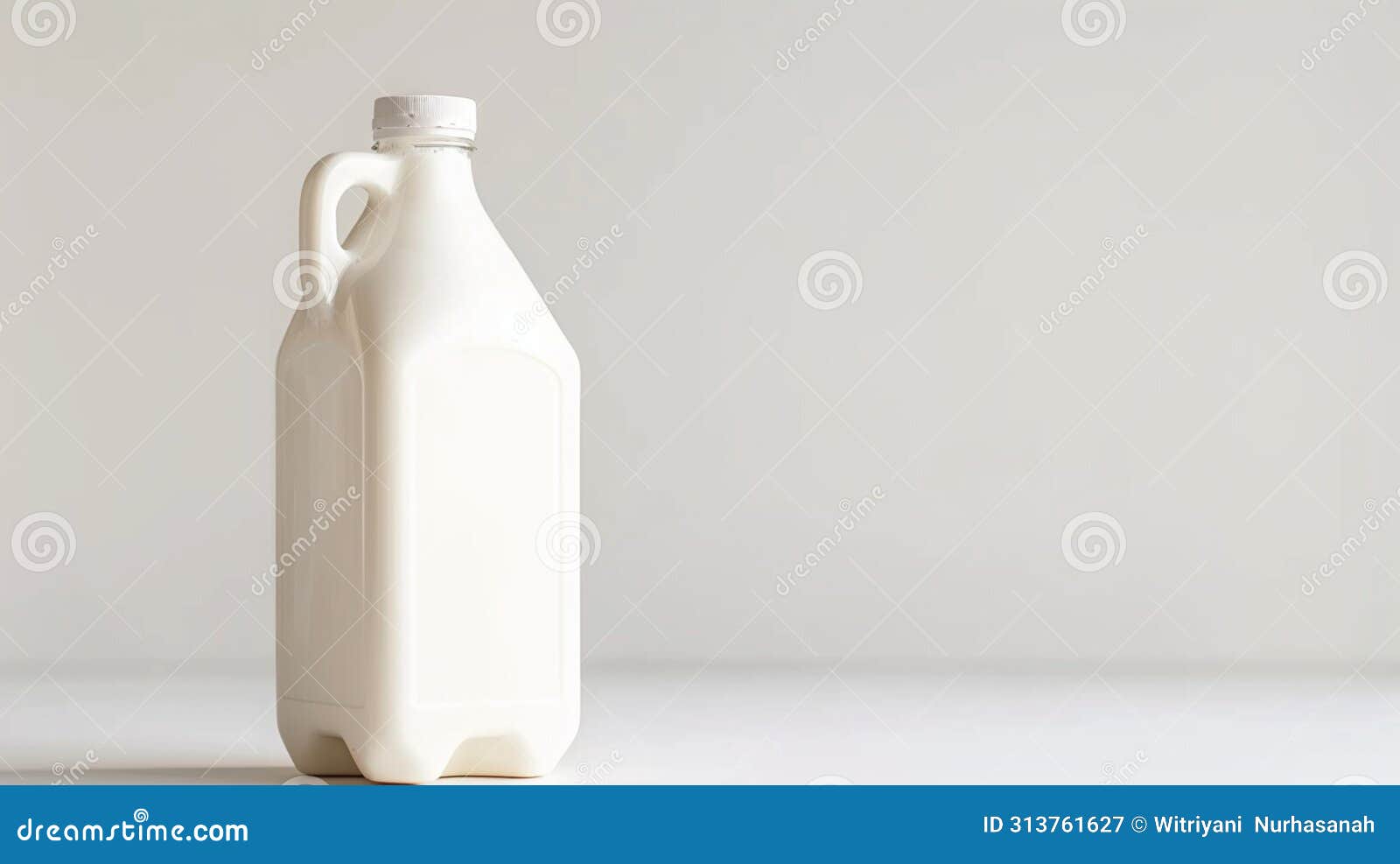 Milk Pack on White Background. Generative Ai Stock Illustration ...