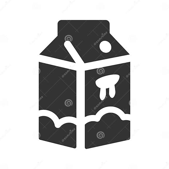 Milk package Icon stock vector. Illustration of icon - 345330987