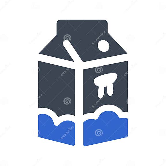 Milk package Icon stock vector. Illustration of package - 345331077