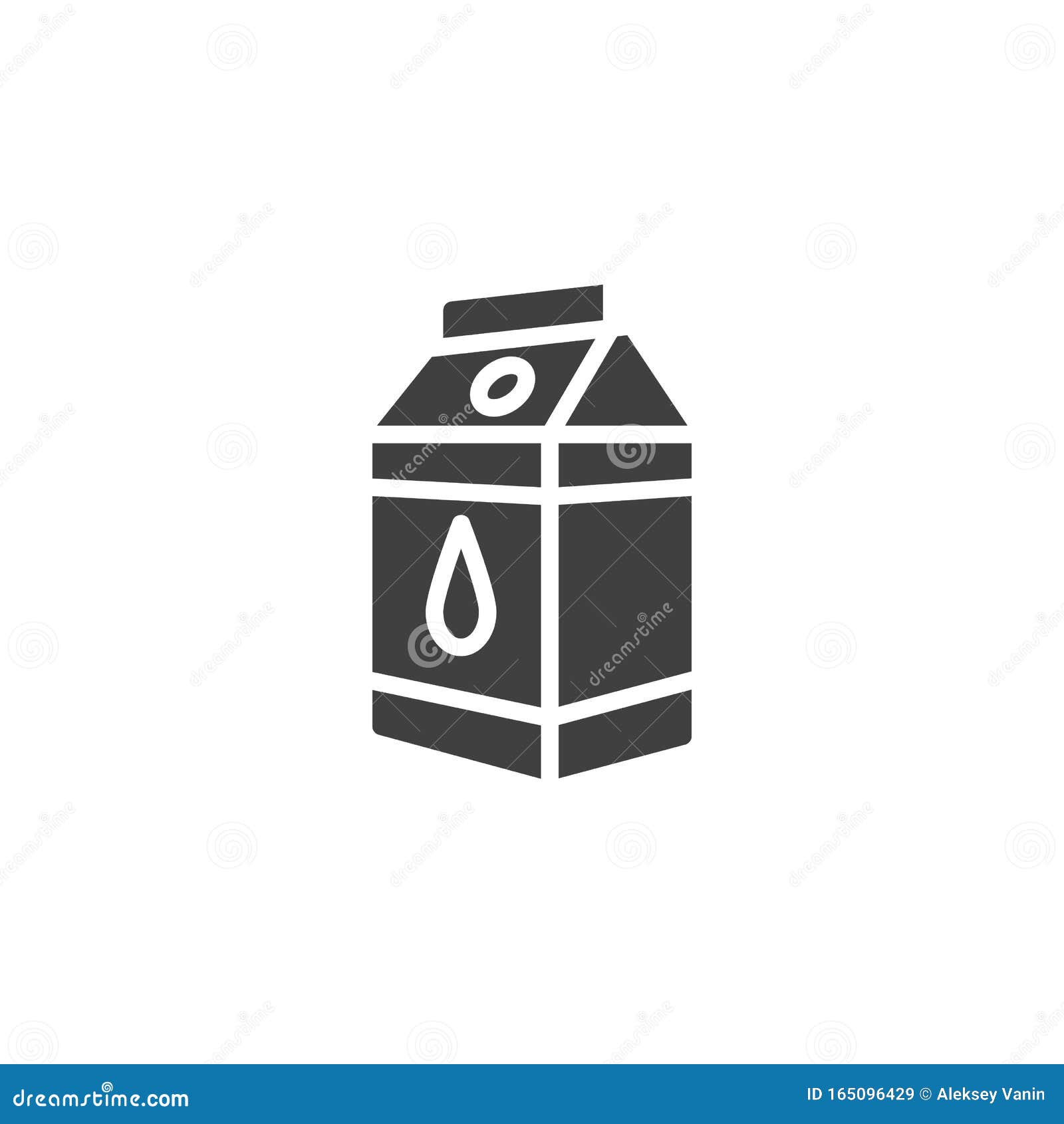 Milk package vector icon stock vector. Illustration of graphics - 165096429