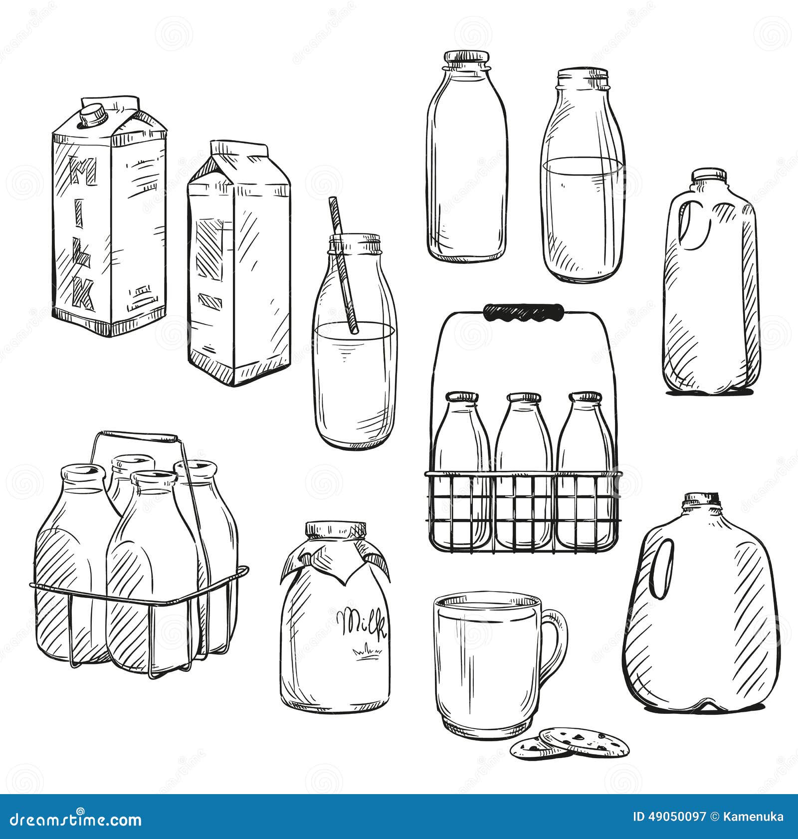 Milk. Packaging. Vector Illustration Stock Vector - Illustration of ...