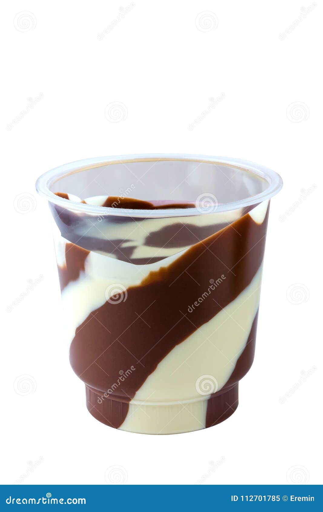 Chocolate Paste in a Plastic Jar. Stock Image - Image of dessert ...