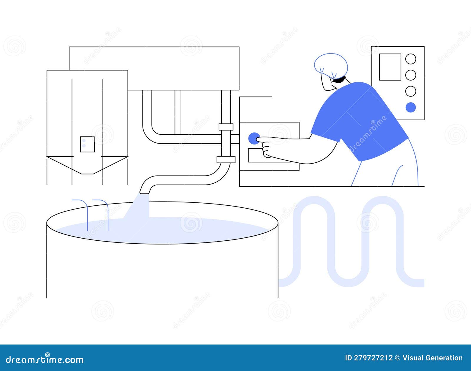Milk Pasteurization Abstract Concept Vector Illustration. Stock Vector ...