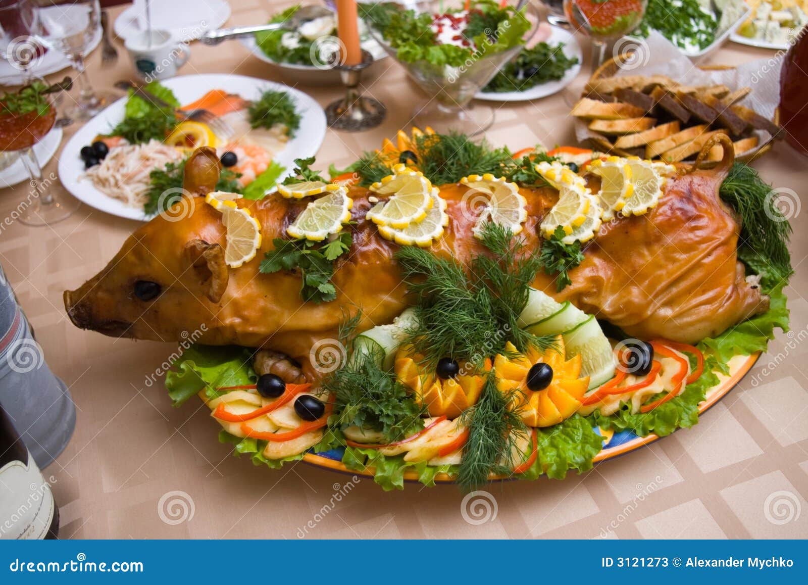 Milk piglet stock image. Image of meat, pork, milk, table - 3121273