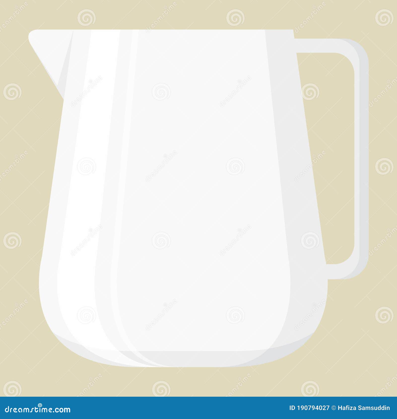 Milk Pitcher. Vector Illustration Decorative Design Stock Vector ...