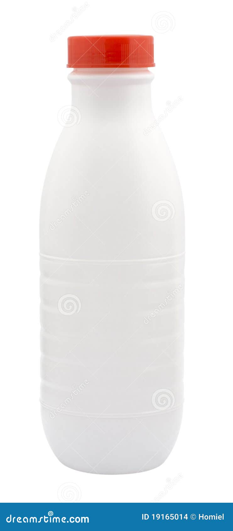 Milk plastic bottle stock photo. Image of drink, blank - 19165014