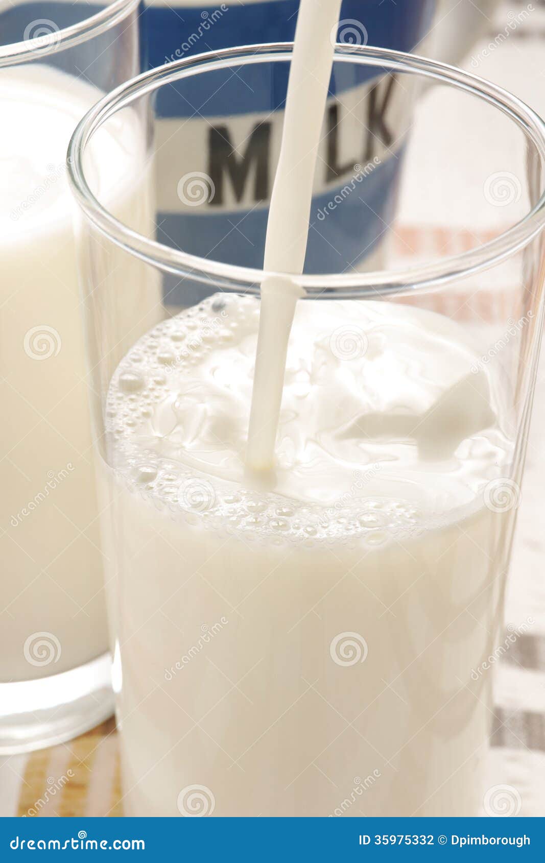 Milk stock photo. Image of tumbler, drinking, bubbles - 35975332