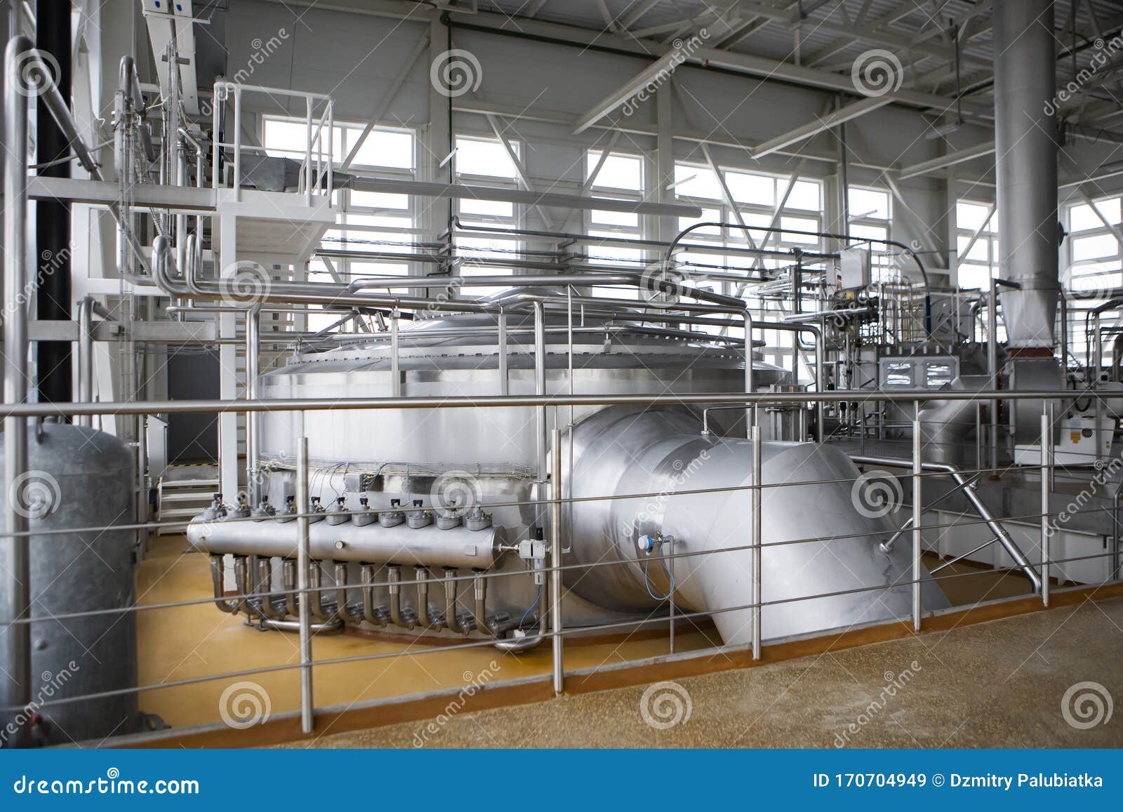 Milk Powder Processing Plant Inside View of the Equipment Stock Image ...