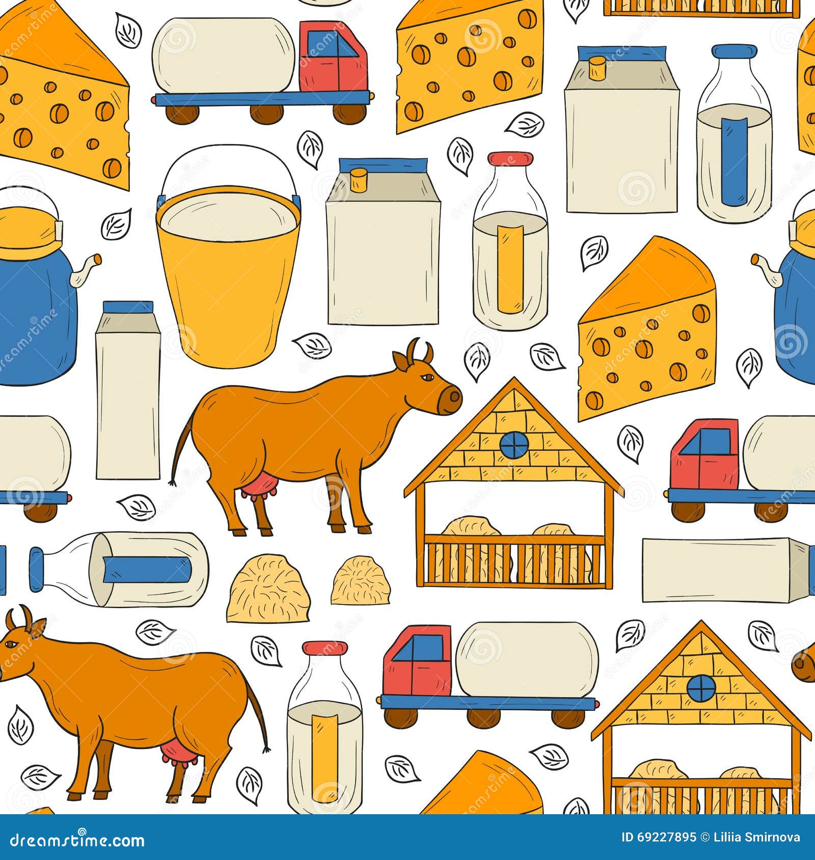 Milk production background stock illustration. Illustration of care ...