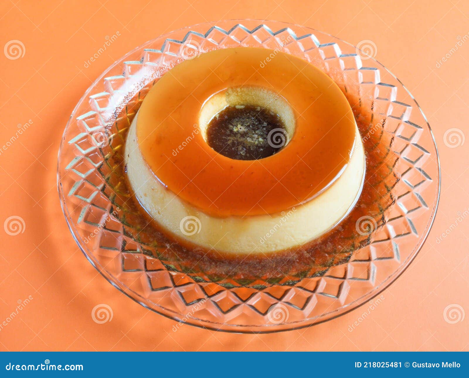 Milk Pudding Brazilian Typical Dessert Stock Image - Image of brazilian ...